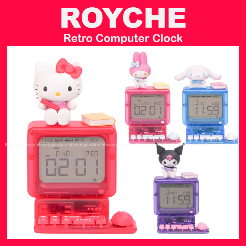 [ROYCHE] Sanrio Retro Computer Clock (Kitty Mymelody Cinnamoroll Kuromi ...