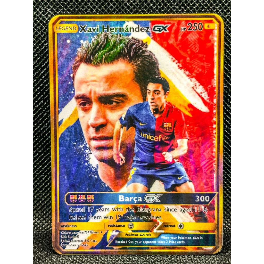 Barcelona: Xavi Hernandez GX Pokemon Card (Legend) | Shopee Malaysia