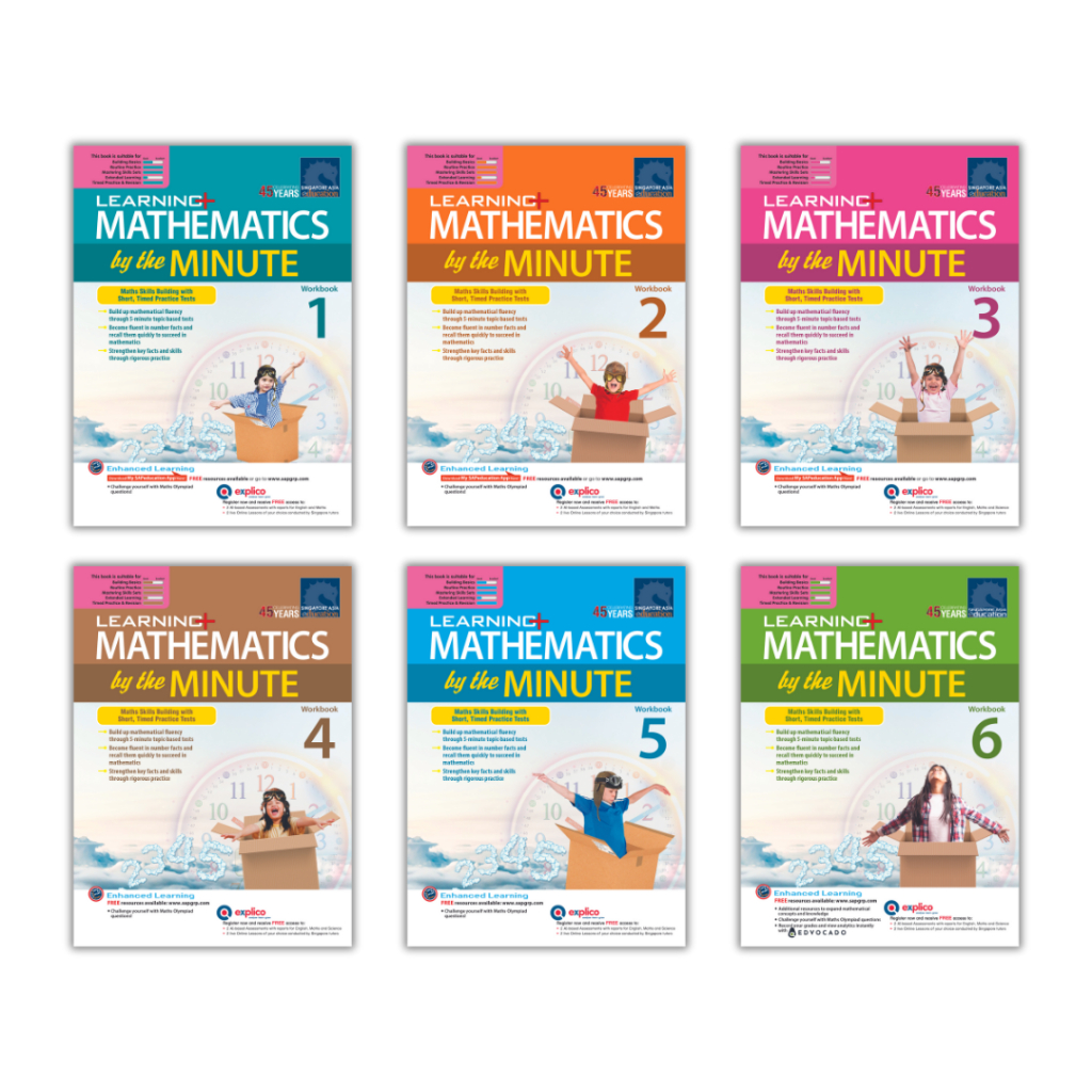 Learning+ Mathematics By The Minute Workbook 1 to 6 | Topical | Primary ...