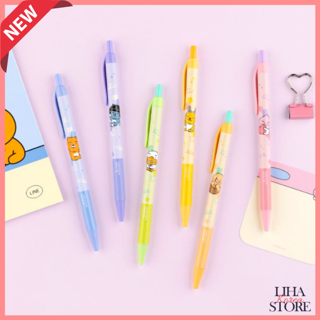 Kakao Friends Ballpoint Pen 0.38mm Black Kaotalk Kakao Little Friends ...