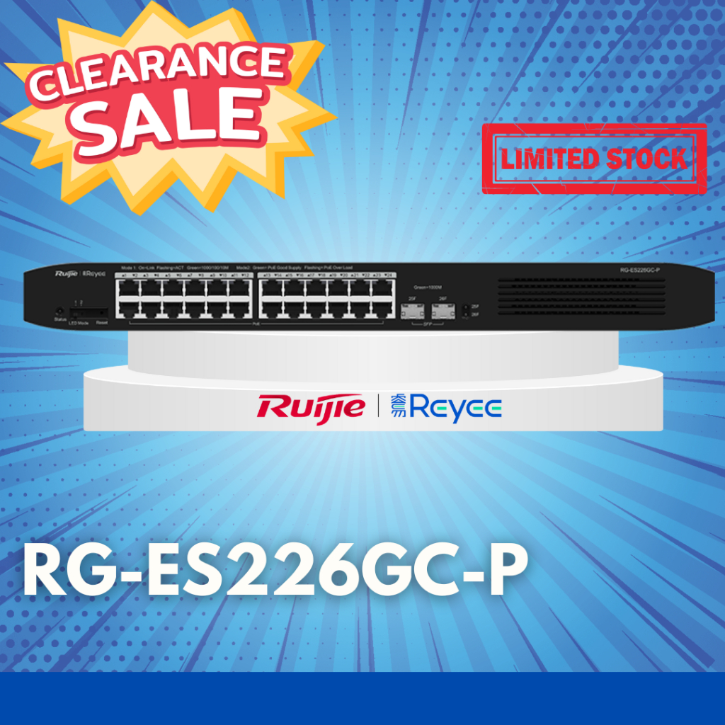 RUIJIE RG-ES226GC-P 26-port gigabit PoE smart switch managed in the ...