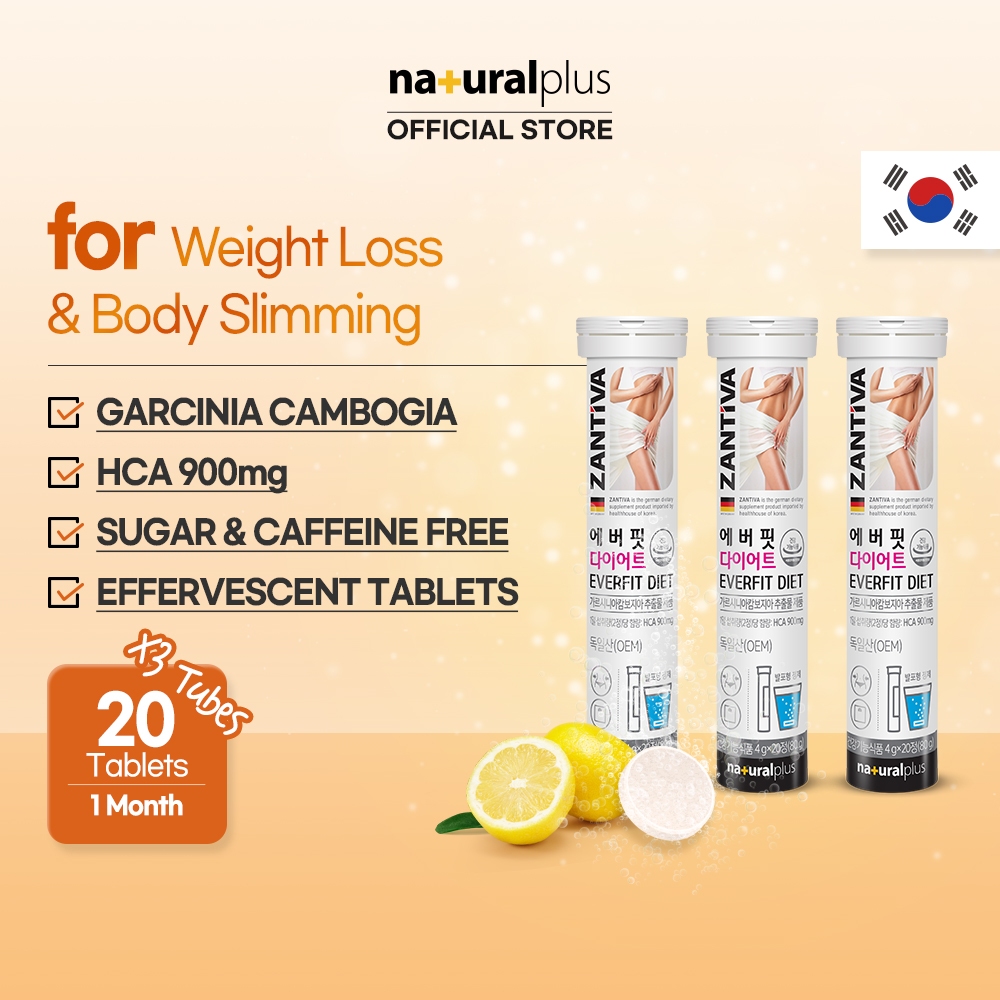 NATURALPLUS 3 Tubes Zantiva Everfit Diet Garcinia Cambogia Effervescent ...