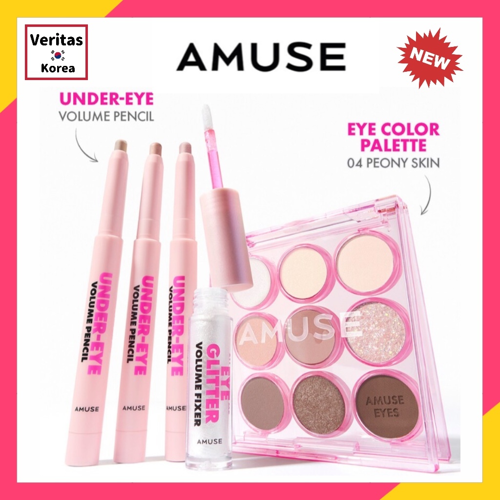 [ AMUSE ] EYE COLOR PALETTE /NEW EYE GLITTER VOLUME FIXER/NEW UNDERL ...