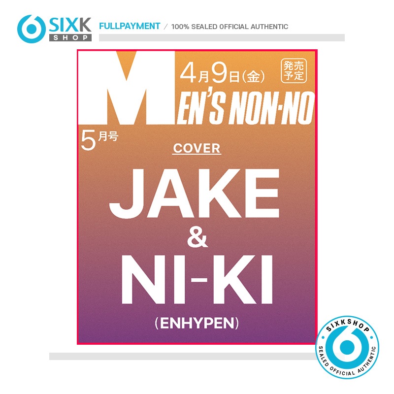 MEN'S NON-NO ENHYPEN JAKE, NI-KI Cover (MAY 2025) | Shopee Malaysia