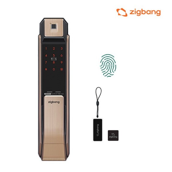 Zigbang SHP-P71 Keyless Fingerprint PUSH PULL Digital Smart Door Lock | Shopee Malaysia