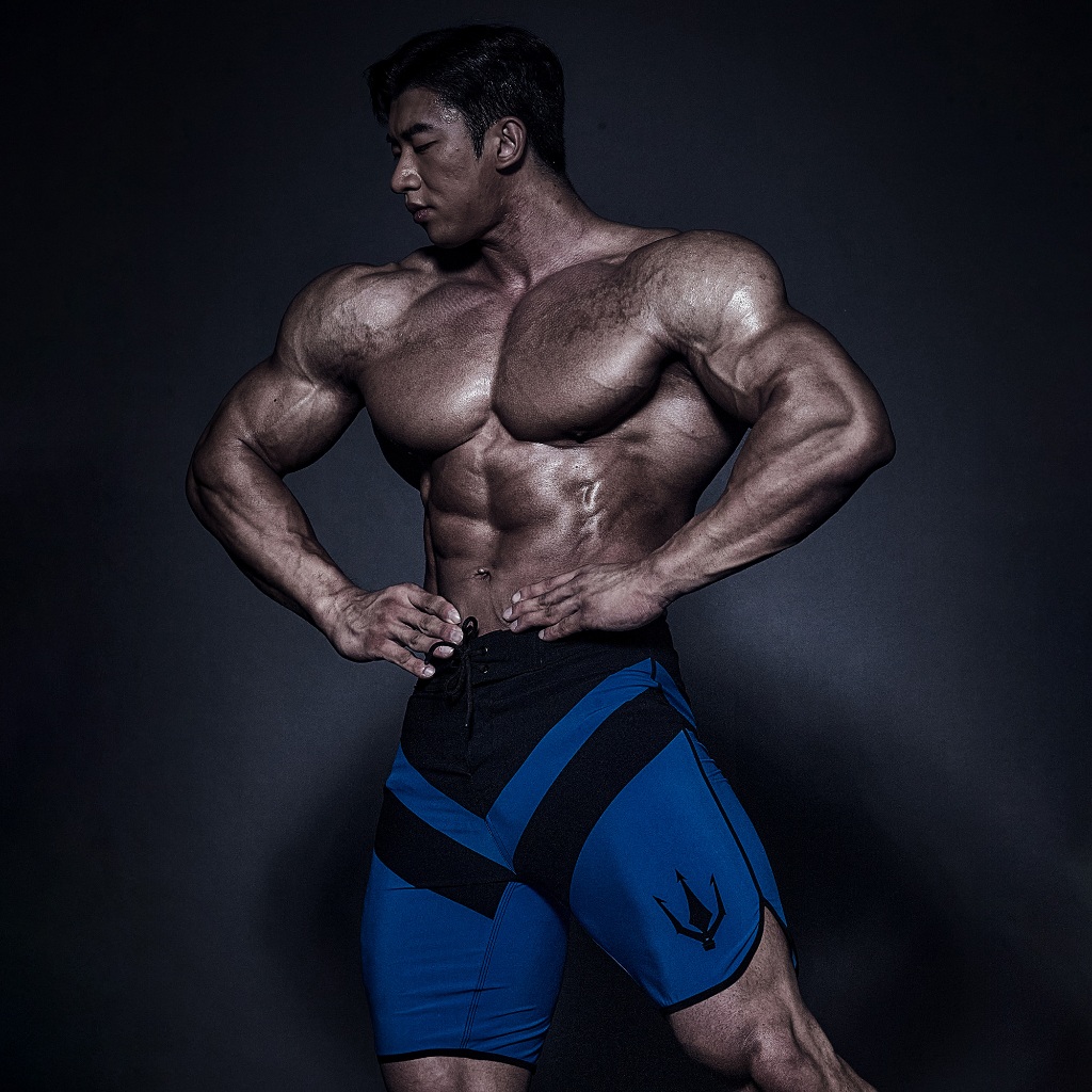 FIED Olympia IFBB NPC SSA Men's Physique [V Blue Black] | Shopee Malaysia