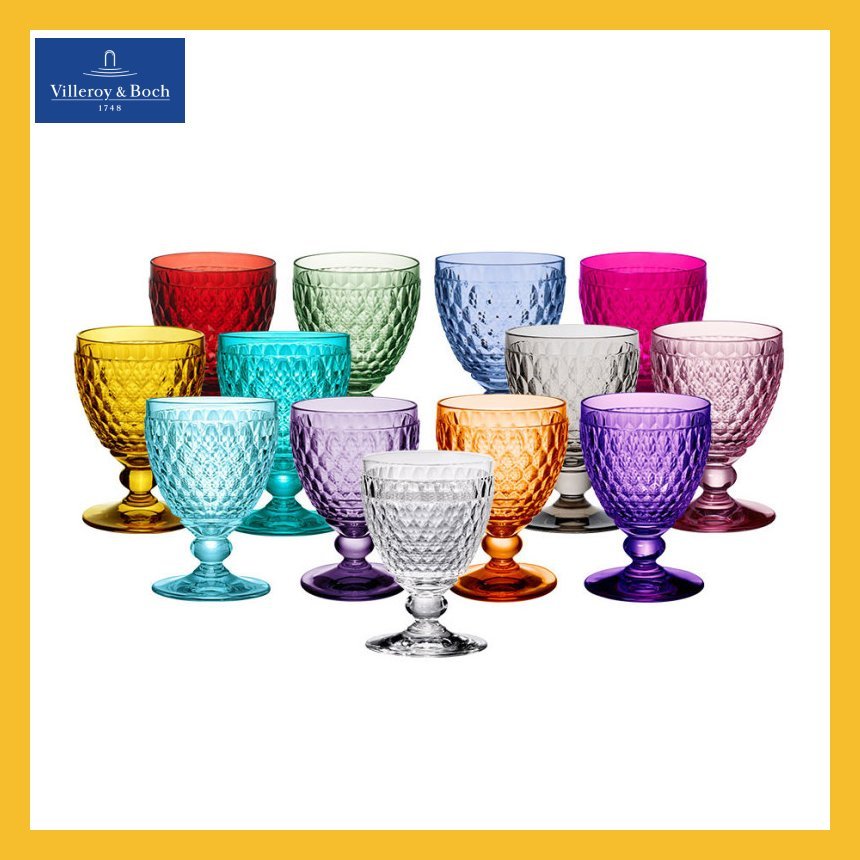 Villeroy & Boch Boston Wine Glass Medium 310ml (Goblet 1P) Made in Germany Only 4P provides ...