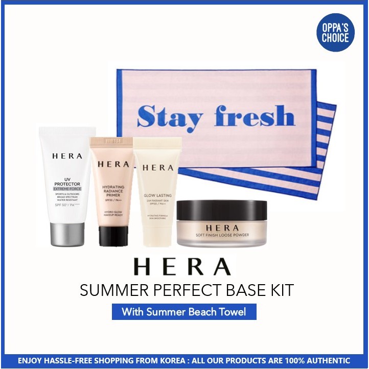 [LIMITED] HERA SUMMER PERFECT BASE KIT (with Summer Beach Towel ...