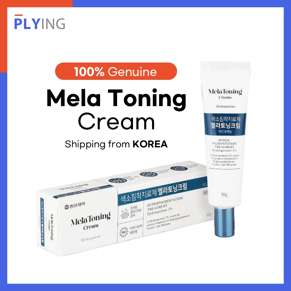 [Dong-A] Mela Toning Cream (30g) Hydroquinone 2% Pigmentation Remove ...
