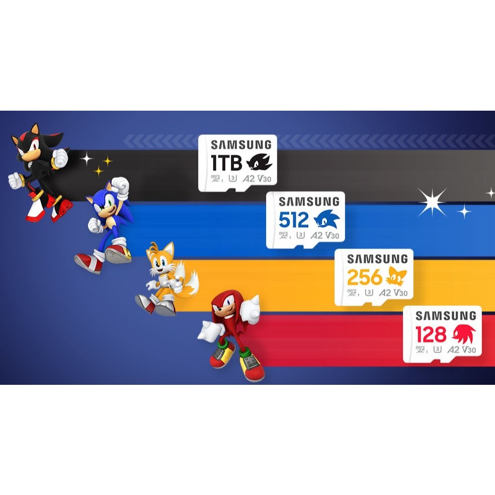 Samsung Sonic the Hedgehog PRO Plus microSDXC UHS-I Card -128/256/512 ...