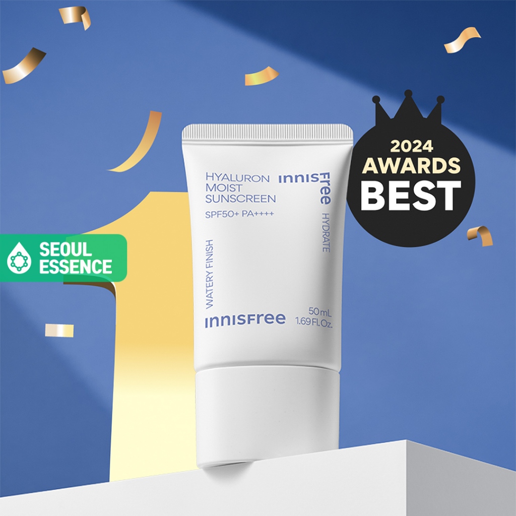 INNISFREE Hyaluron Moist Sunscreen 50ml SPF50+ PA++++ - Hydrating Sun ...