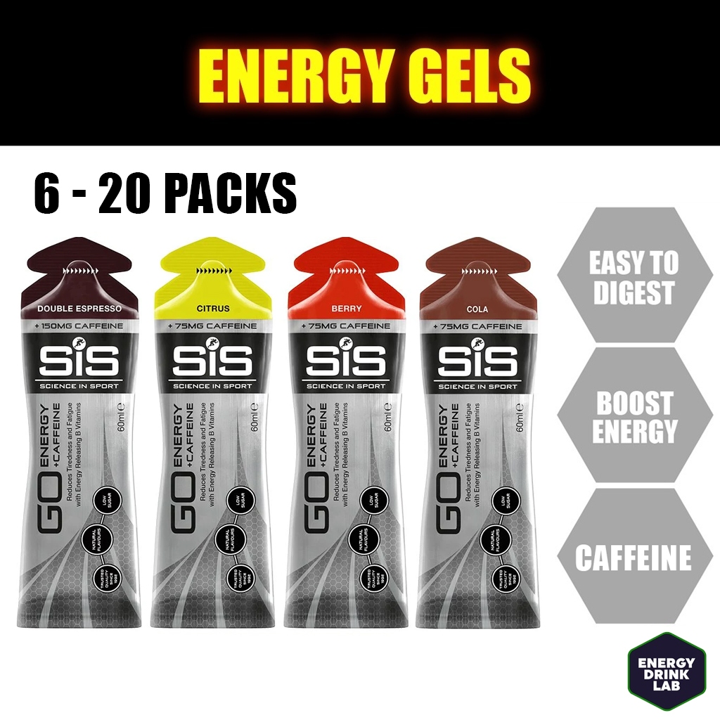 Science In Sport Go Isotonic Energy Gels Plus Caffeine Assorted 6 - 20 ...
