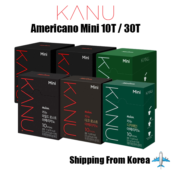 [Maxim] Kanu Mini Americano Coffee 10T / 30T｜Mild Roast / Dark Roast / Decaffeinated | Shopee ...