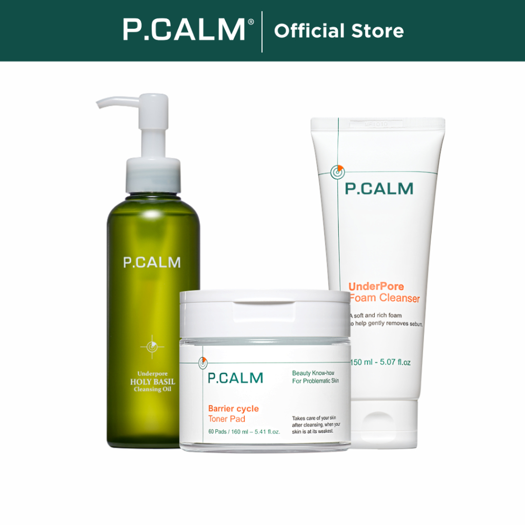[P.CALM] [Blackhead Care Set] Holy Basil Cleansing Oil + UnderPore ...