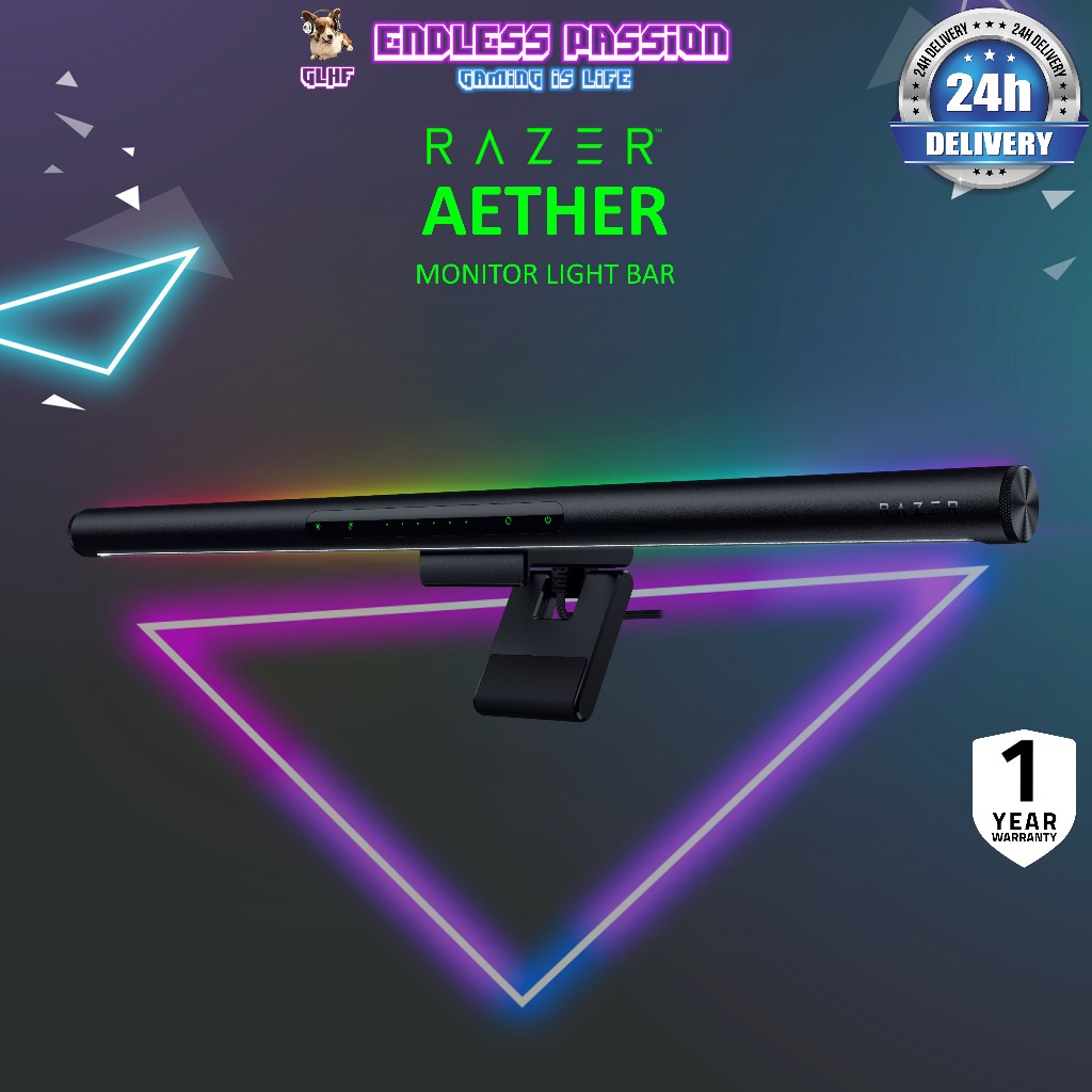 Razer Aether Monitor Light Bar – RGB LED Light Bar for Gamer Rooms ...