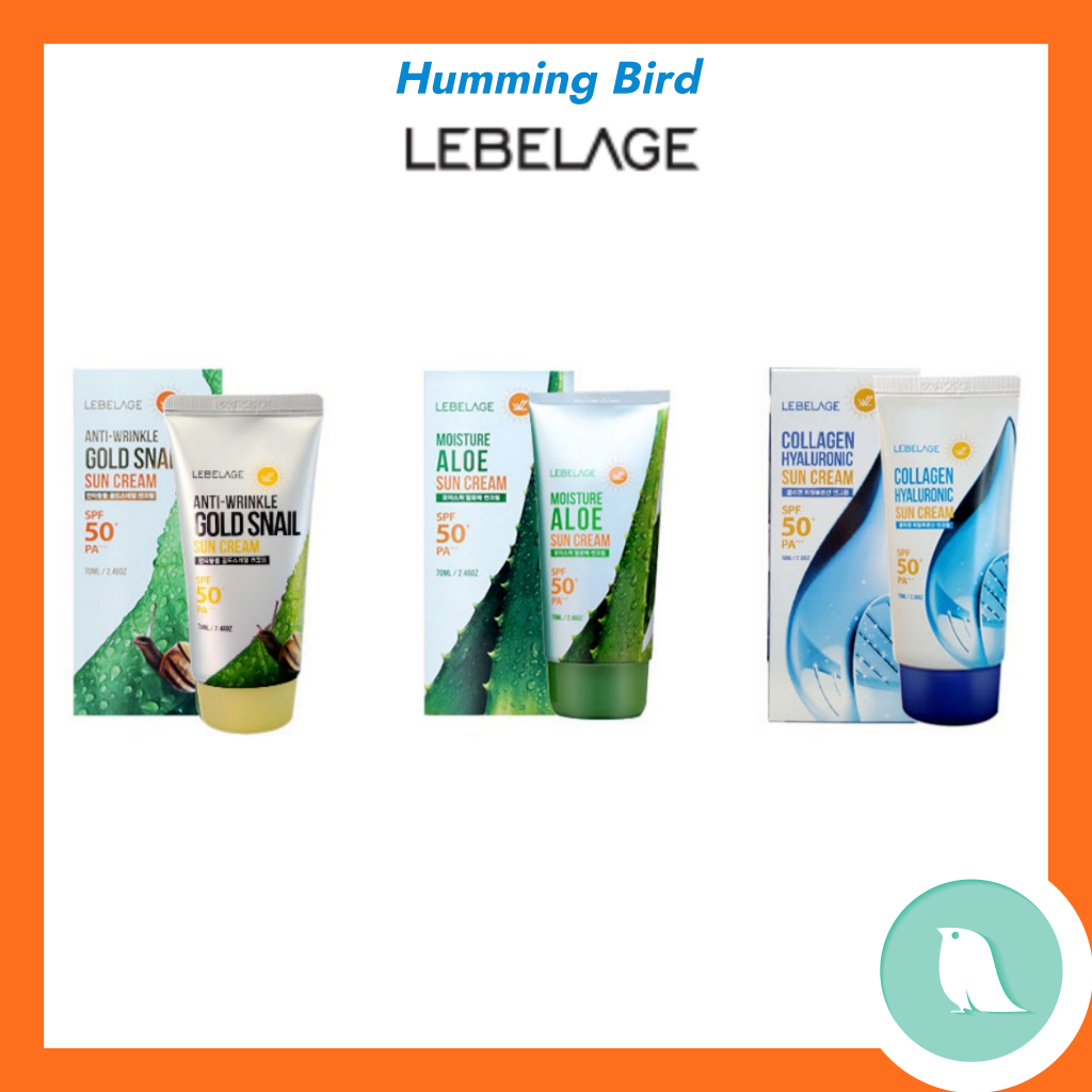 [LEBELAGE] LEBELAGE Face Sunscreen Series 70ml SPF50+/PA++++/Snail/Aloe ...