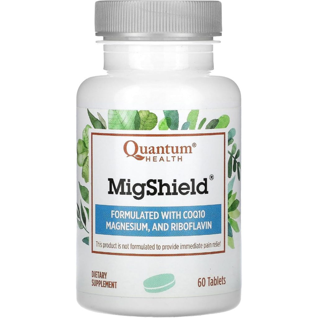 Quantum Health MigShield Magnesium 60 Tablets Supplement with Riboflavin & CoQ10 Helps Promote ...
