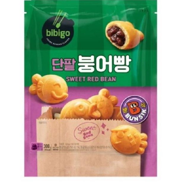 [CJ] Bibigo Bungeobbang (Red bean/Custard/Chodang corn) 비비고 붕어빵 300g ...