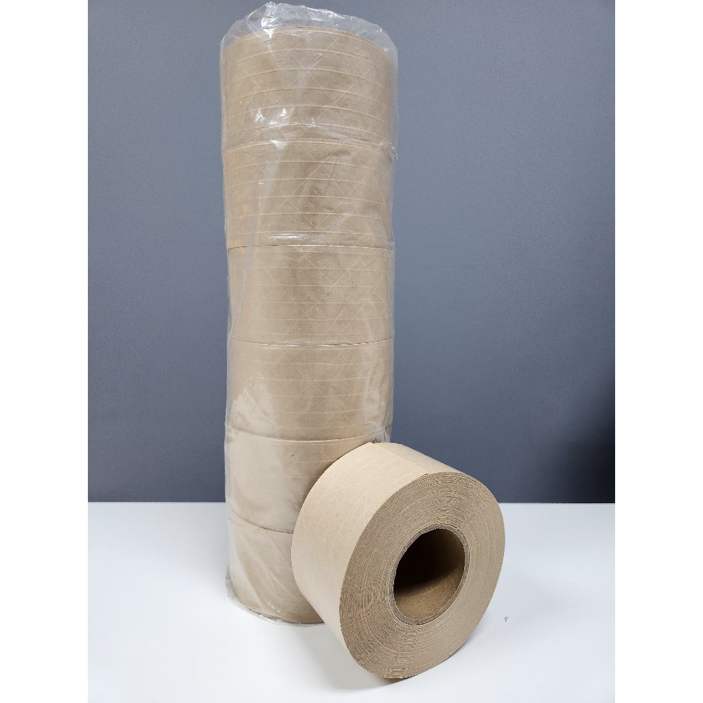 Lava-Eco Reinforced Kraft Paper Tape 60mm x 50m Bundle of 6 Roll Water ...