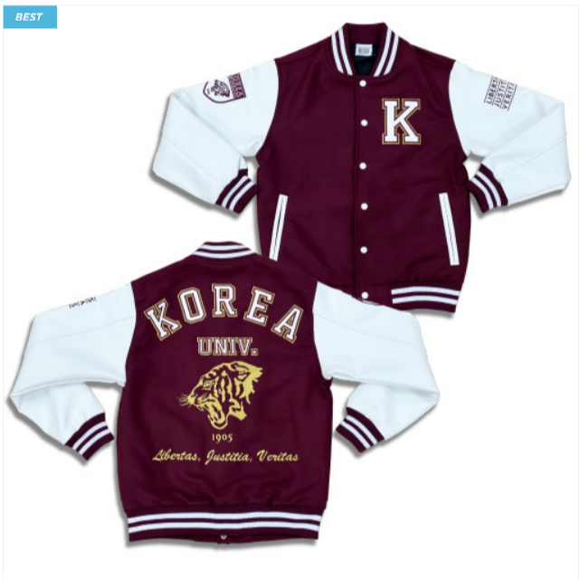 Korea University Crimson Jumper Gold Edition for Spring and Fall ...
