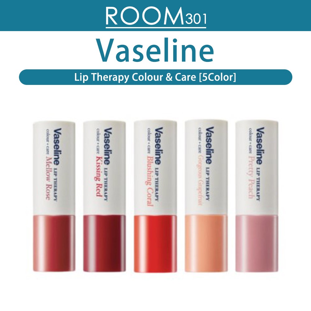 [Vaseline] Lip Therapy Colour & Care (5Color) Lip Tint Lip Balm ...
