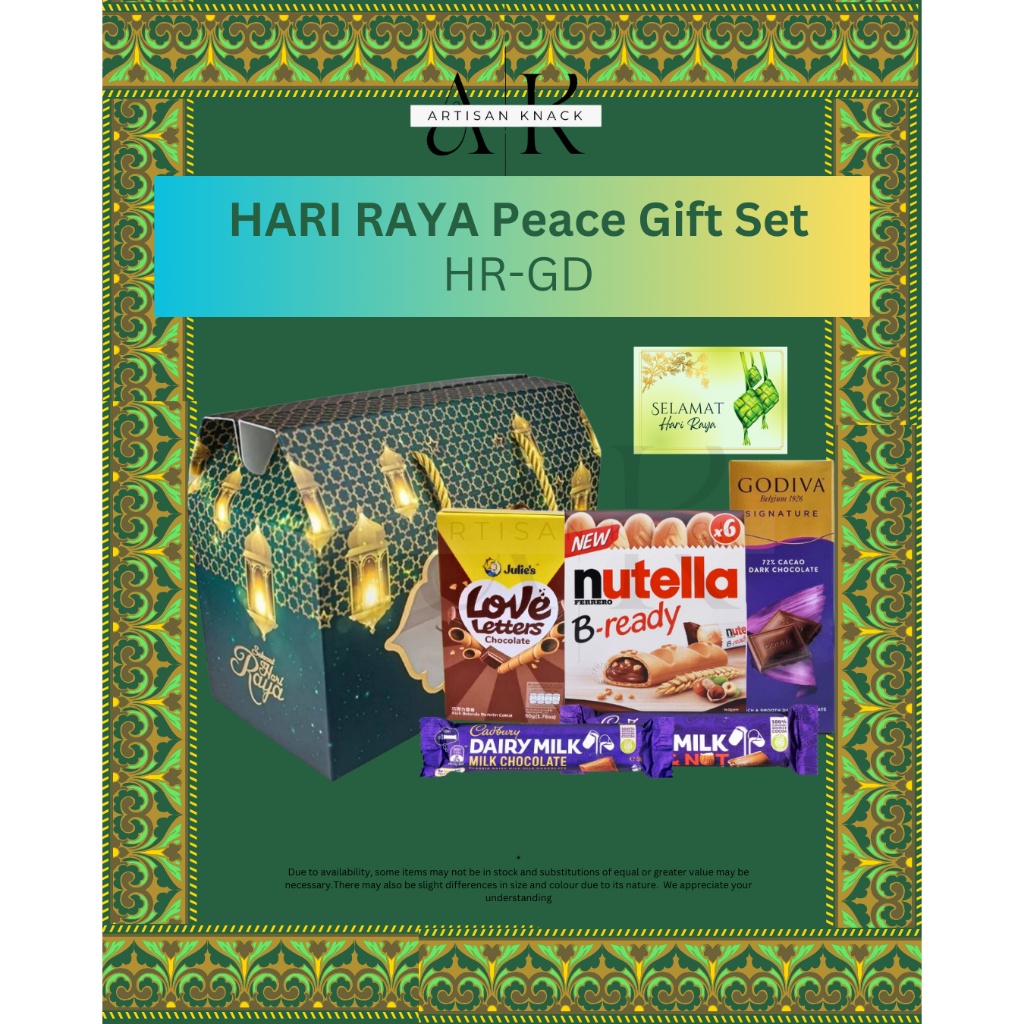 HARI RAYA Peace set HR-GD (HALAL) - Comes with card - HARI RAYA ...