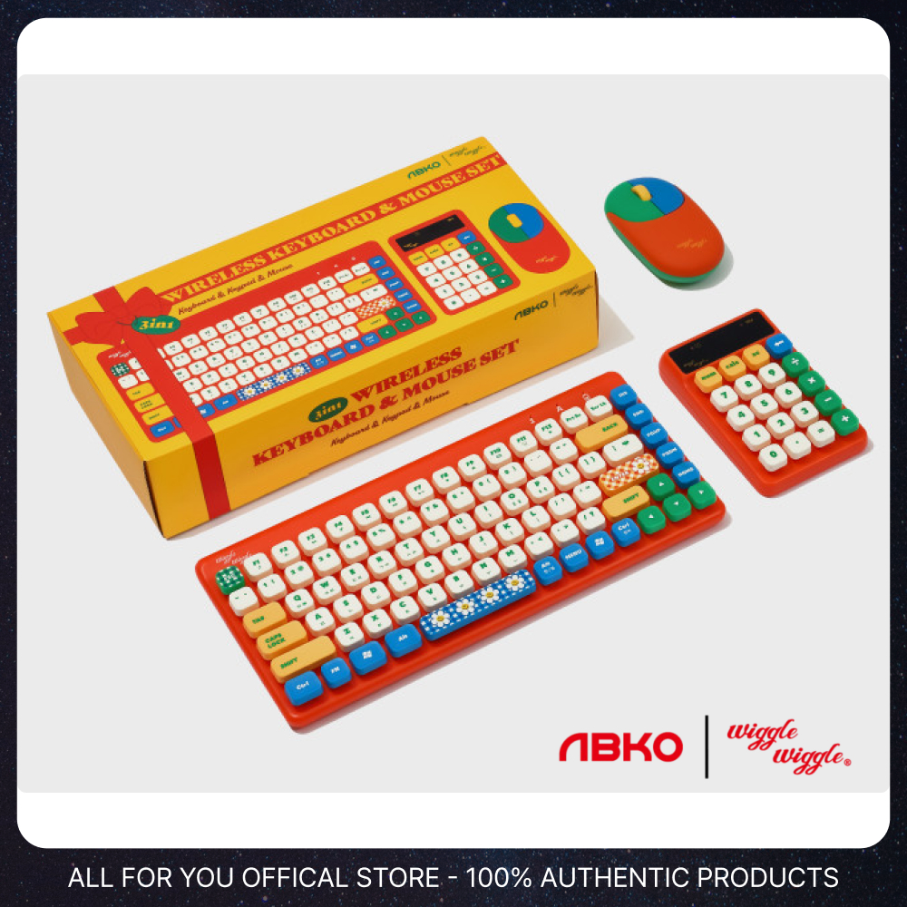 [Wiggle Wiggle X ABKO] Wireless Keyboard & Mouse & Keypad SET | Shopee ...
