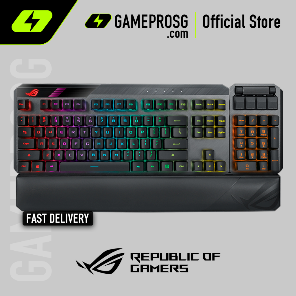 ROG Claymore II modular TKL 80%/100% Wireless Mechanical Gaming ...