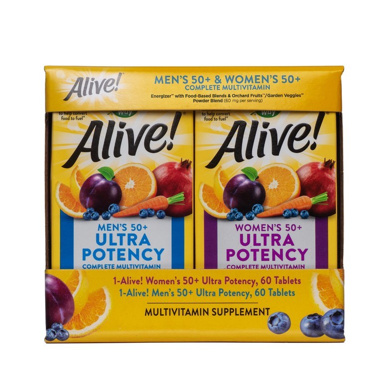 Nature's Way Alive! Complete Multivitamin for 50+ Men & Women, 60 ...