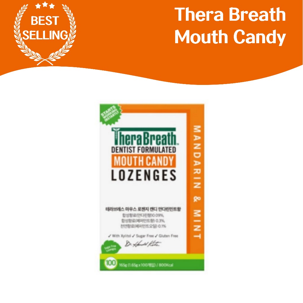Thera Breath Dentist Formulated Mouth Candy Lozenges oral cleanliness ...