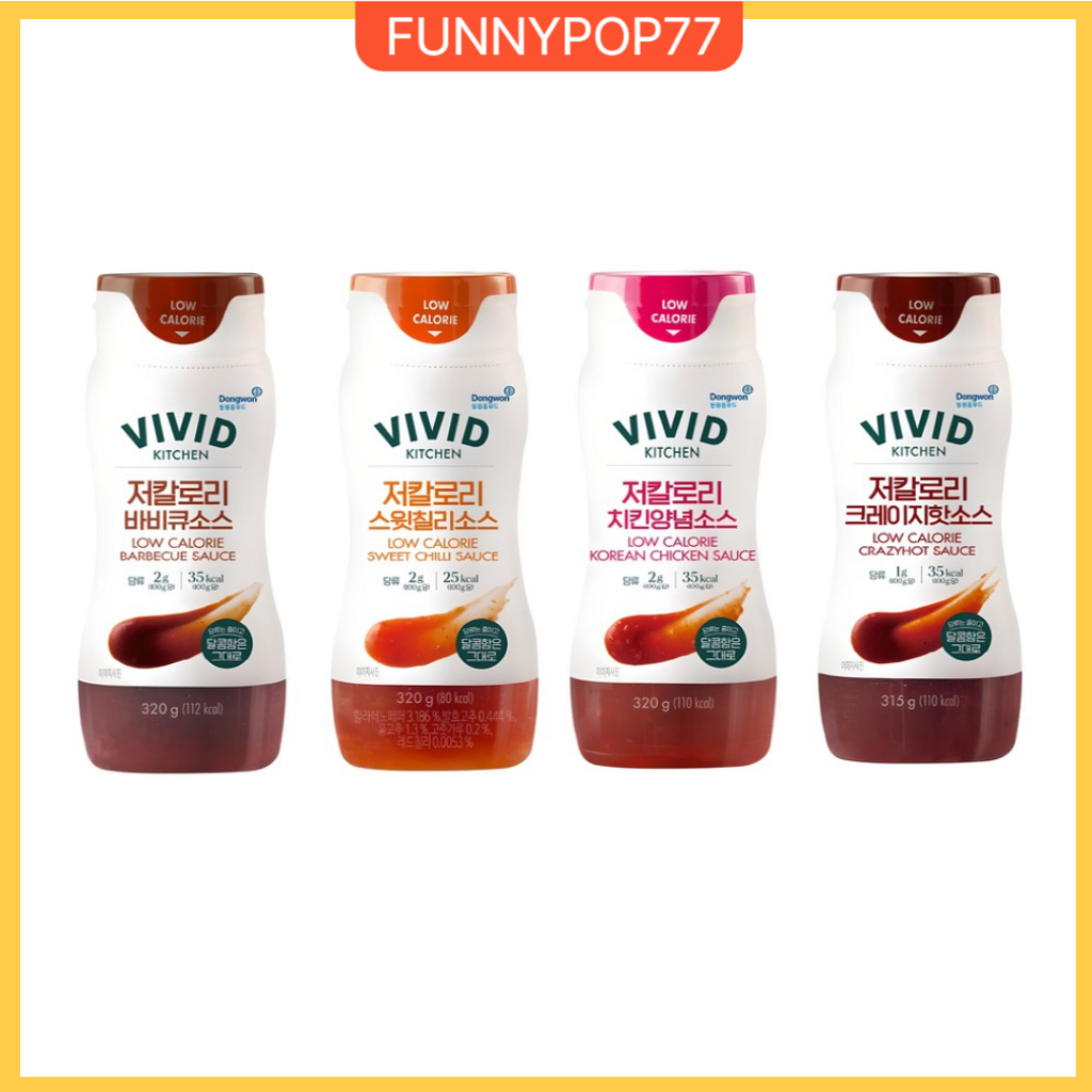 Dongwon VIVID Kitchen Low Calorie Sauce Low Calorie, Low Sugar ...