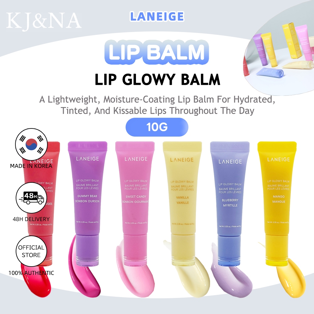 [LANEIGE] Lip Glowy Balm 10g (Berry, Mango, Gummy Bear, Blueberry ...