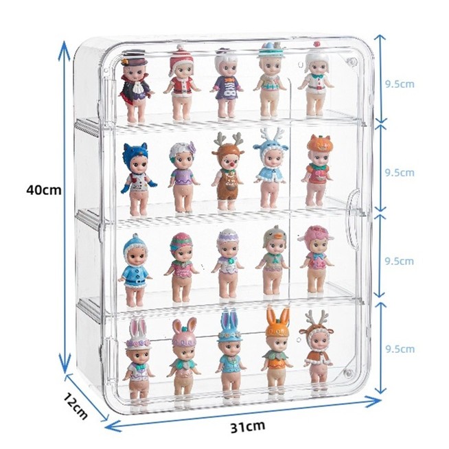 Full Acrylic POPMART Blindbox Figurine Display Box Rack Case Storage ...