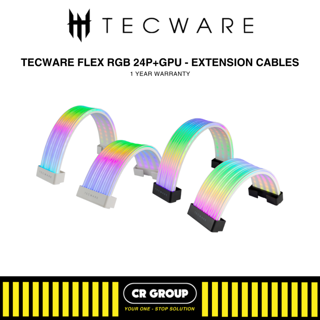 TECWARE FLEX RGB 24p+GPU - ARGB Extension Cables - Motherboard & GPU ...