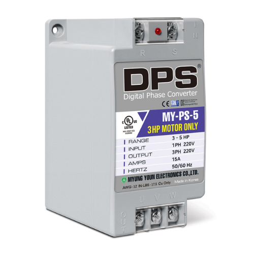 Single-Phase to 3-Phase Converter, MY-PS-5 model must be only used on ...