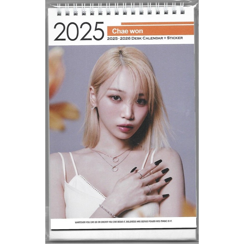 LE SSERAFIM Chae Won Photo Calendar 2025 & 2026 K-POP 2024.09 | Shopee Malaysia