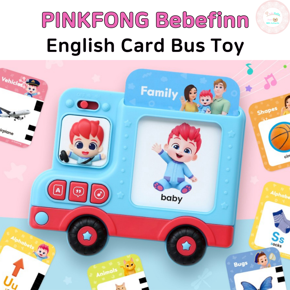 Pinkfong Bebefinn English Card Bus Toy English Words English Songs ...