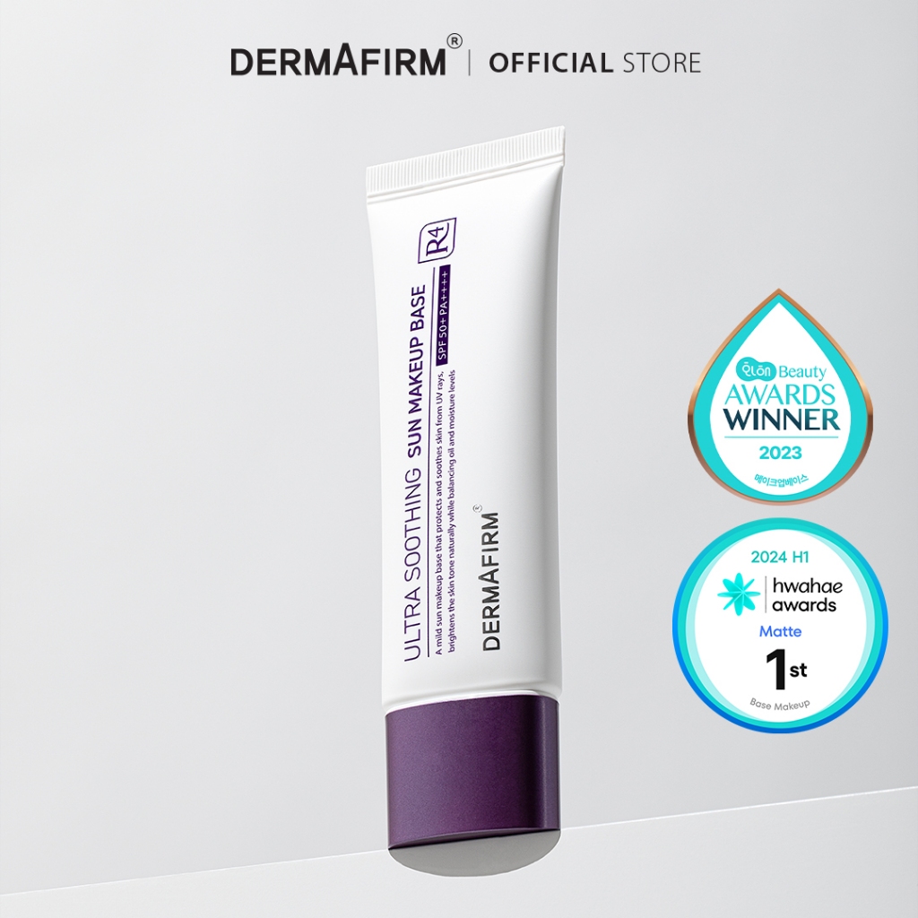 DERMAFIRM Ultra Soothing Sun Makeup Base R4 50ml SPF 50+ PA++++ Mineral ...