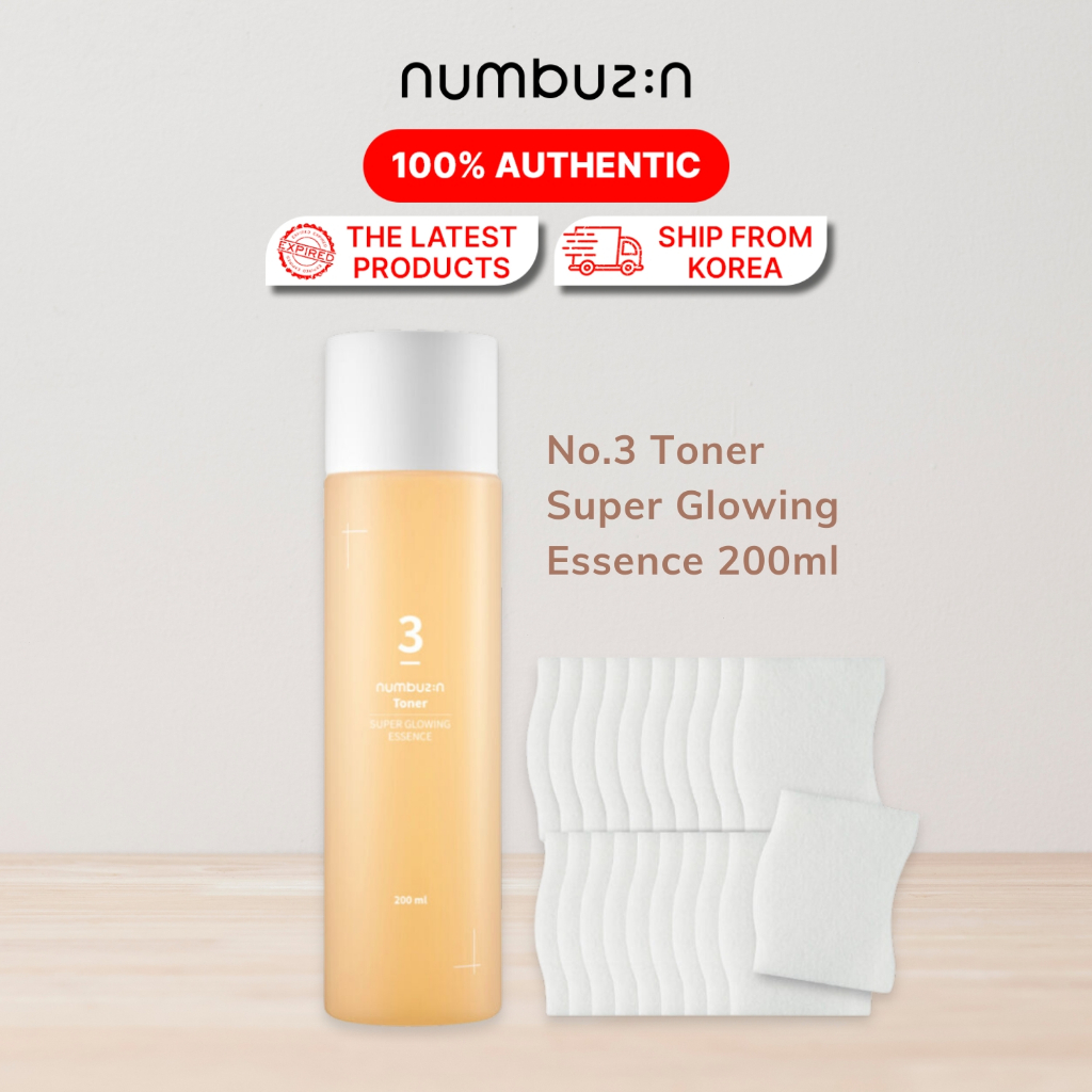 numbuzin No.3 Super Glowing Essence Toner | Hydrating Skincare for Glow | 200ml | Shopee Malaysia