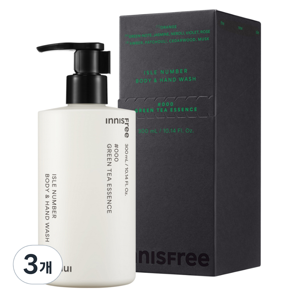 Innisfree Green Tea Essence Eye Number Body and Hand Wash, 300 ml, 3p (Genuine Korean) | Shopee ...