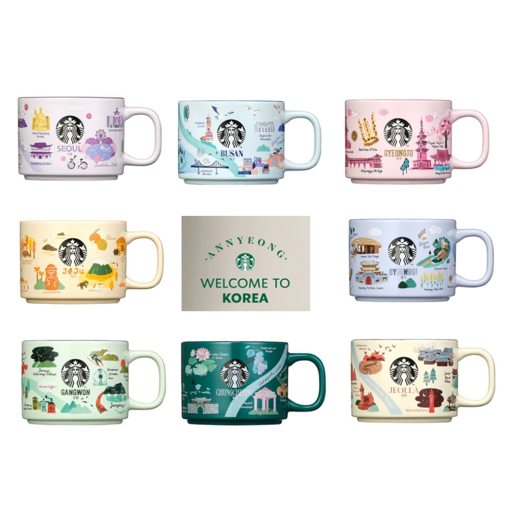 Starbucks Annyeong Mug 355 ml [Regional Collection MD] Seoul Busan Jeju ...
