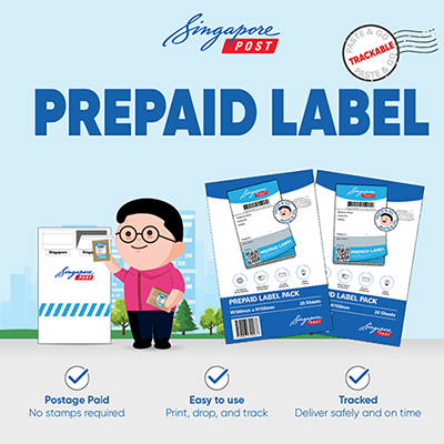 Singpost Prepaid Label Pack | Shopee Malaysia