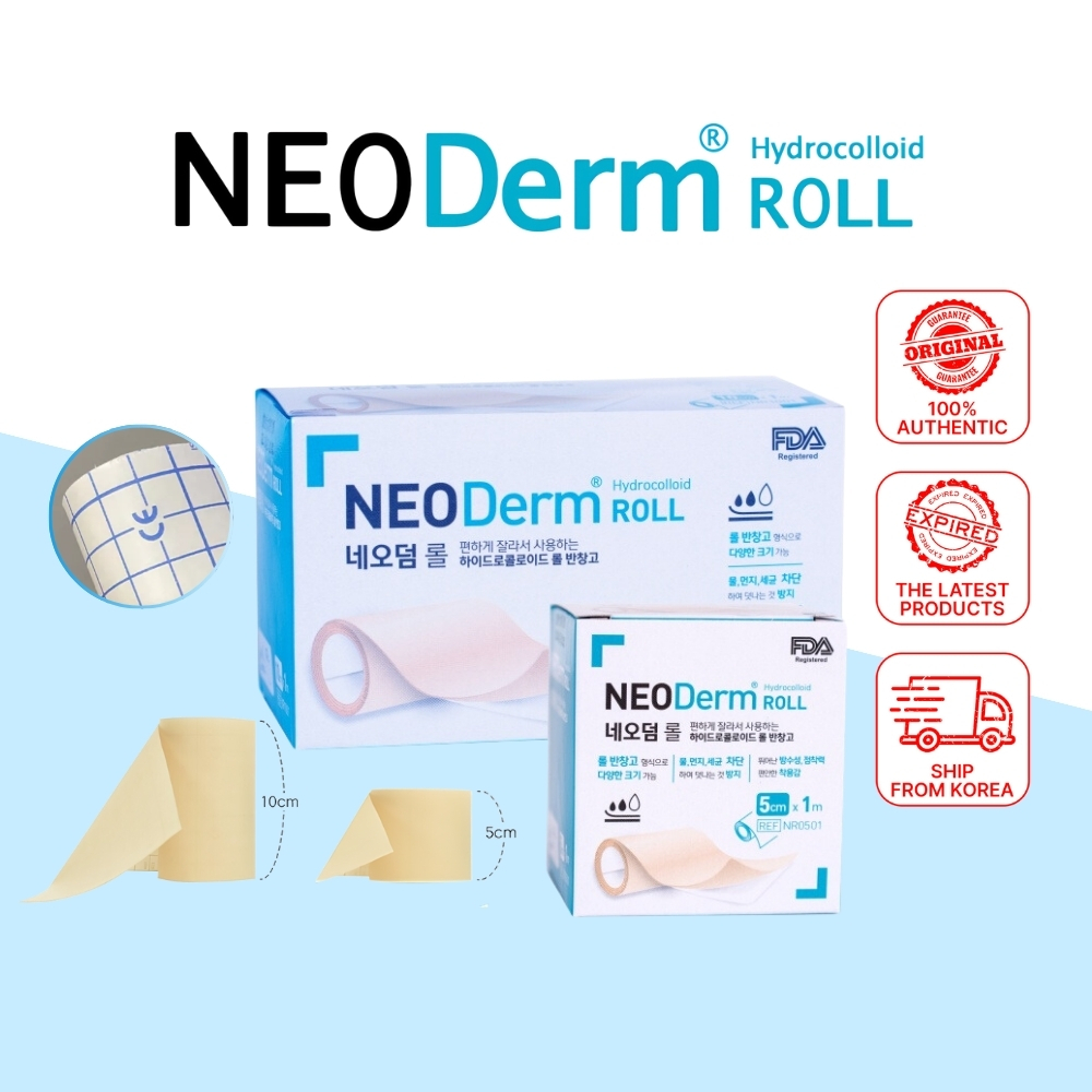NEO Derm Hydrocolloid Skin Care Roll Patch | Cut-to-Fit Dressing for ...