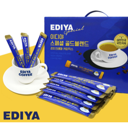 [Made in Korea] EDIYA Special Gold Blend 3-in-1 Coffee Mix 10T 30T 50T ...