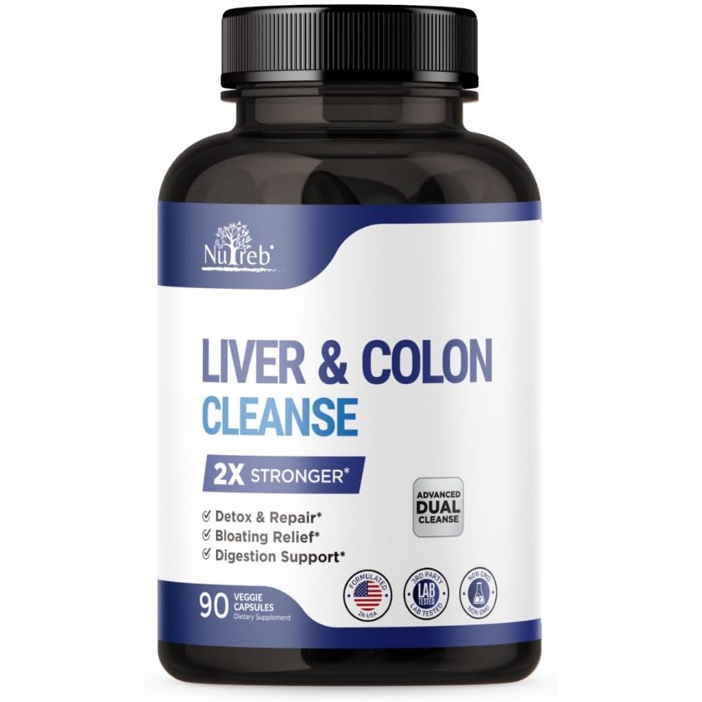 Liver & Colon Cleanse Detox & Repair 90 Vegan Capsules - 2X Stronger ...