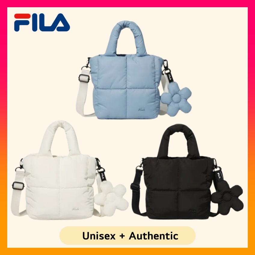 FILA Puffer Mini Tote Bag + Padding Charm (2024 NEW) | Shopee Malaysia