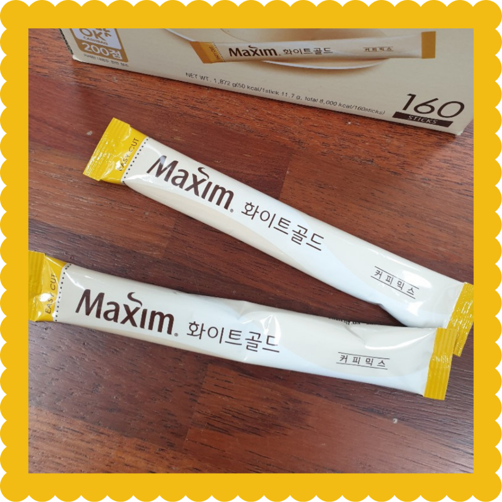 Dongseo Maxim White Gold Coffee Mix 11.7g 3-in-1 & Instant Coffee 1ea ...