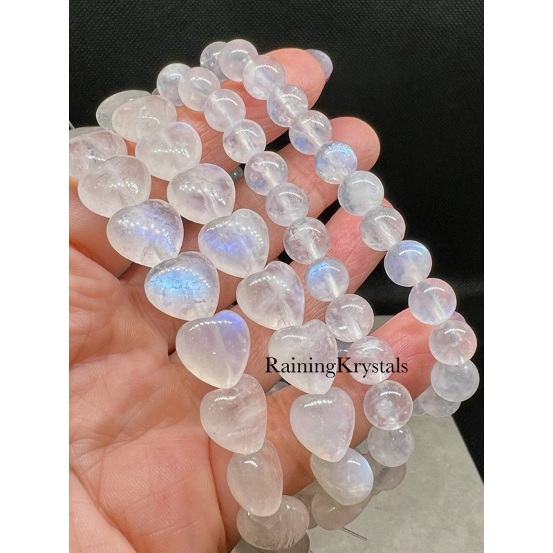 Moonstone blue sheen good grade bracelet (SG) | Shopee Malaysia