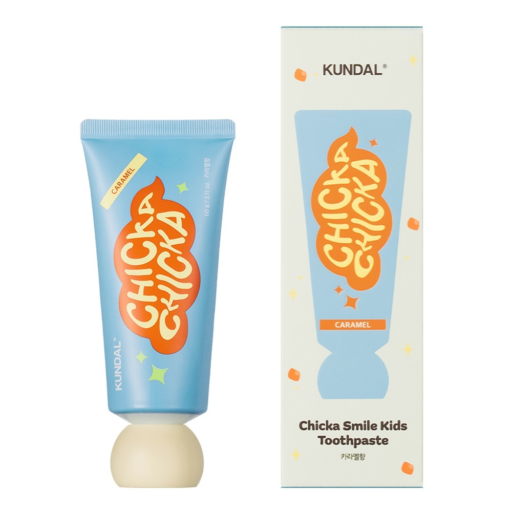 Kundal Chicka Smile Kids Toothpaste 60g Caramel Peach Shine muscat ...