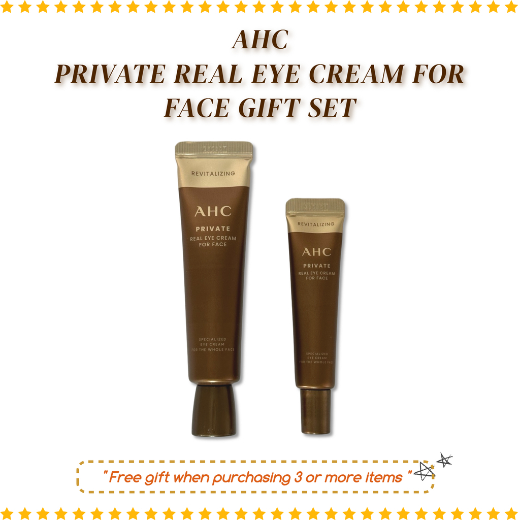 [AHC] PRIVATE REAL EYE CREAM SET FOR FACE 30ml+10ml (Korea Cosmetic) | Shopee Malaysia